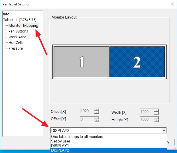 【RemoteGo Writing Pad】My computer is connected to multiple monitors ...